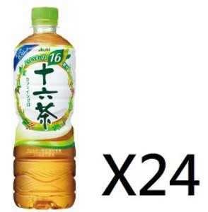 朝日 Asahi | 日本 十六茶 0咖啡因健康茶飲品樽裝(綠-小) 630ml×24 包裝隨機出 賞味期限(未開封前): 2025年05月 ...