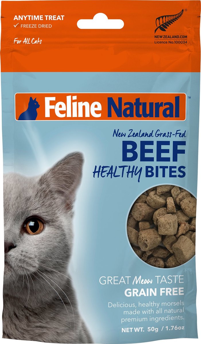 Feline Natural | F9 凍乾小食 健康貓零食- 牛肉味 (50g) 559967 (新舊包裝) 最佳食用日期: 11/2025 ...