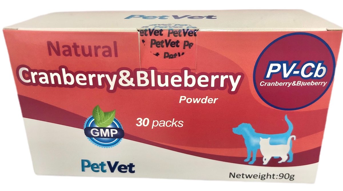 PetVet | Cranberry & Blueberry Powder Kidney Urinary Tract For Dogs and ...