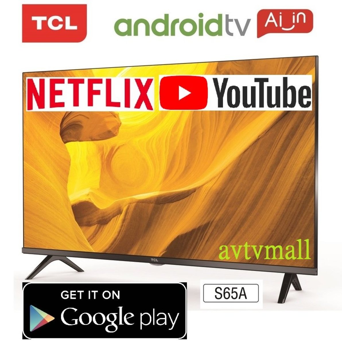 TCL | 32S65A Google play Android ai TV (送 : 8仔天線) HDR10 you tube ,netflix 智能電視 | HKTVmall 香港最大網購平台