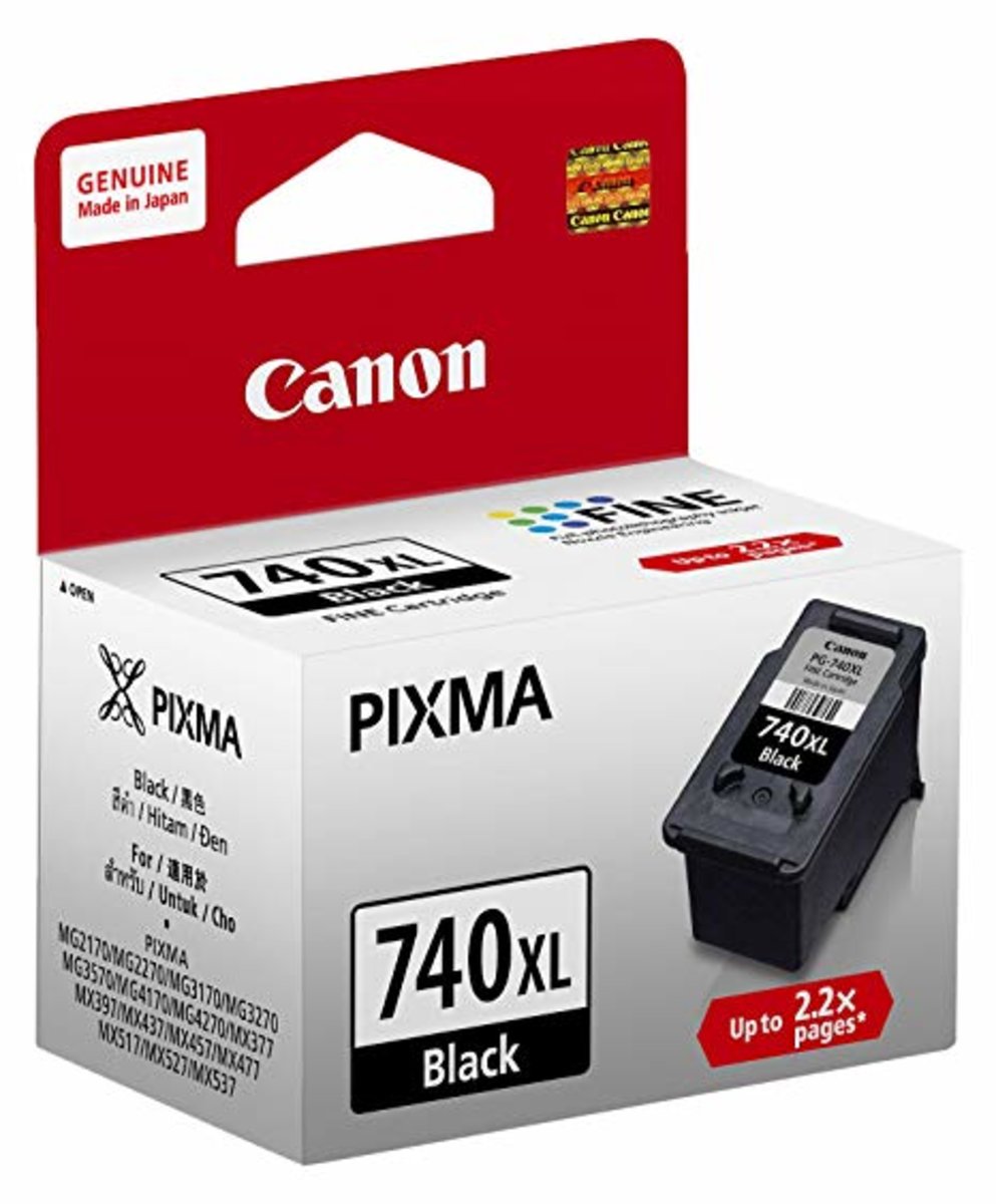 佳能 | CANON PG-740 XL INK 4960999782454 | 顏色 : 黑色(647) | HKTVmall 香港最大網購平台