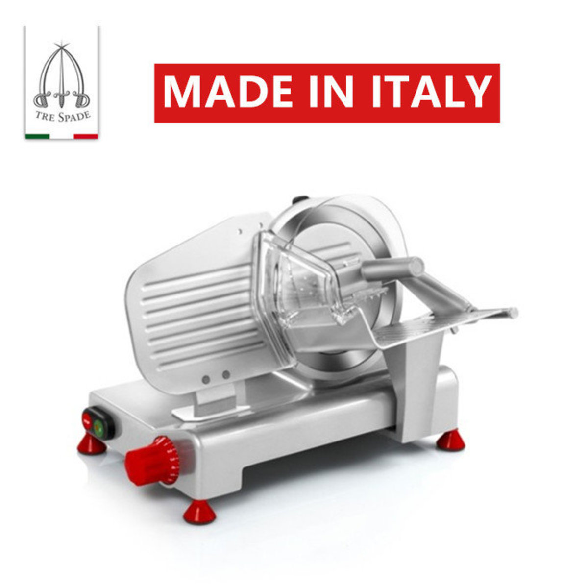 Tre Spade | F60090 Mini Handy ham bread meat slicer for home use with ...