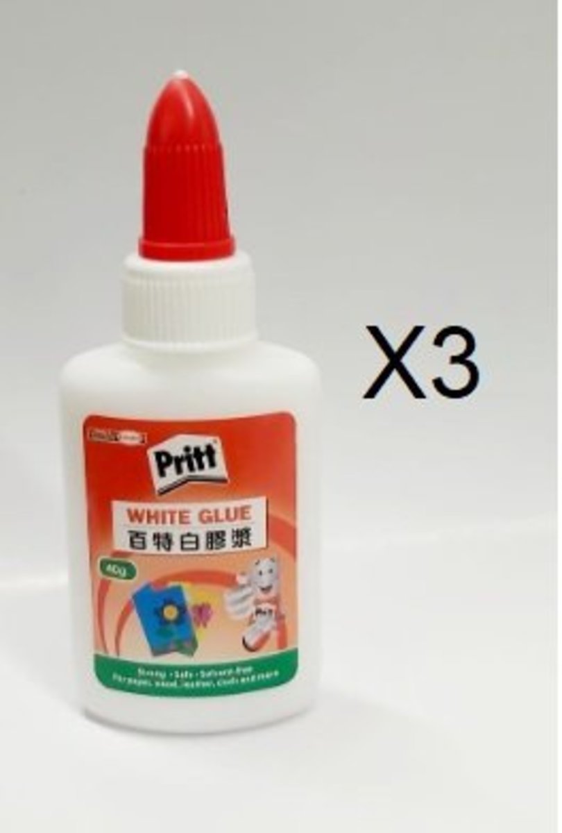 Pritt | Pritt - 德國百特白膠漿 (40克) x 3 支 | HKTVmall 香港最大網購平台