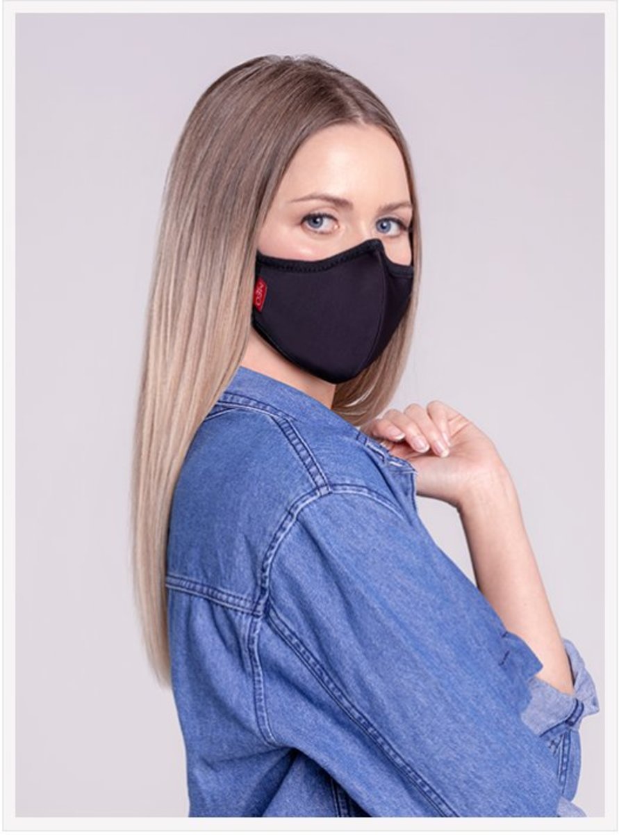 MEO | MEO™️ Helix Lite Reusable Mask ( Black ) Medium - KN95 fit tested ...