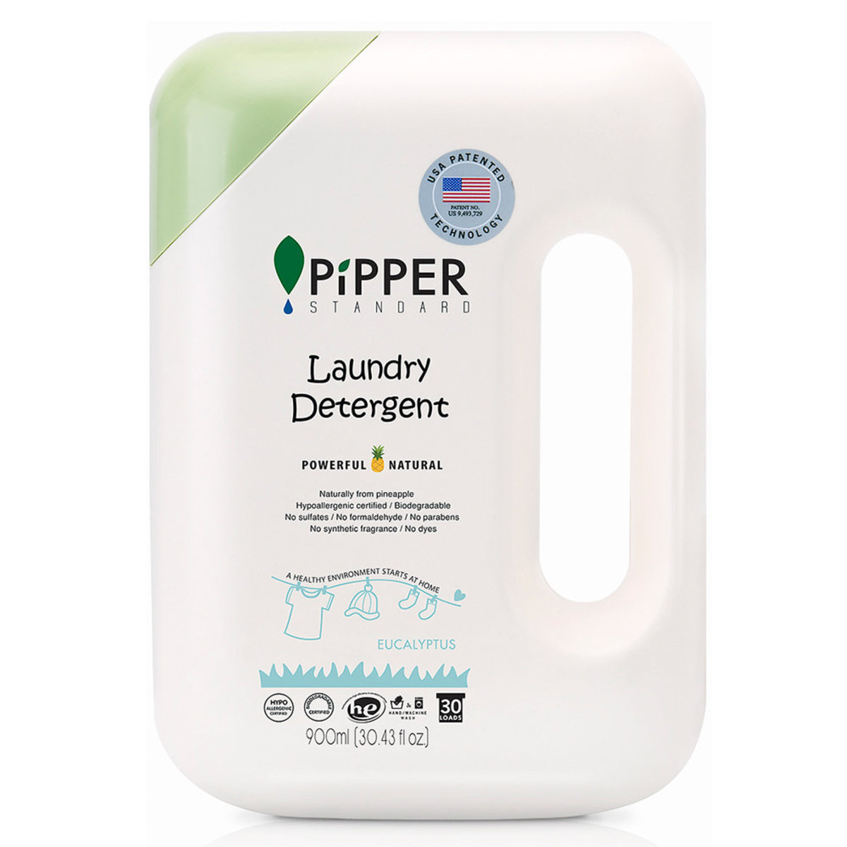 PiPPER Standard | NATURAL LAUNDRY DETERGENT(EUCALYPTUS) 900ML ...