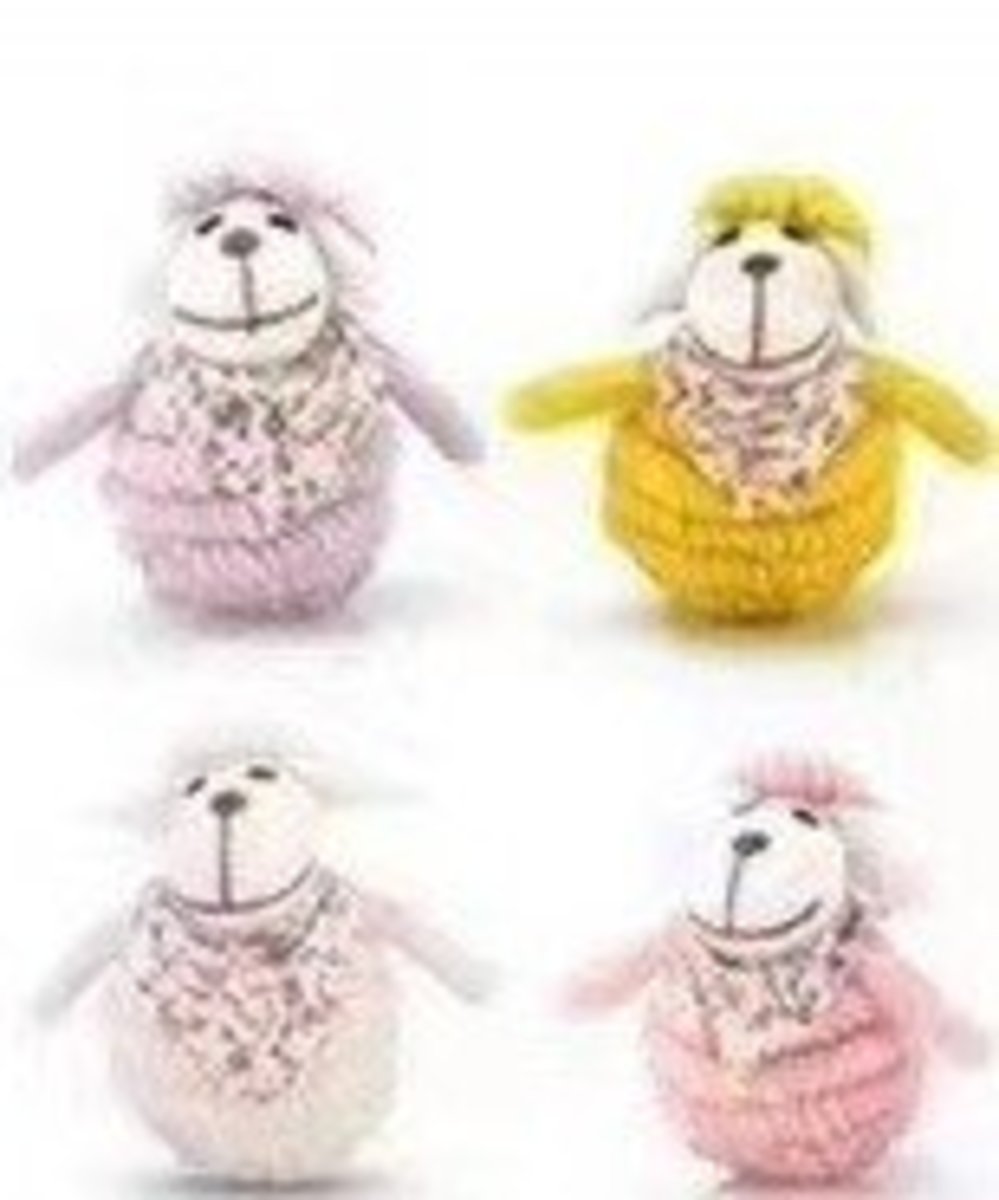 Shuang Chong | Handmade cat wool toy series-little sheep (random color ...