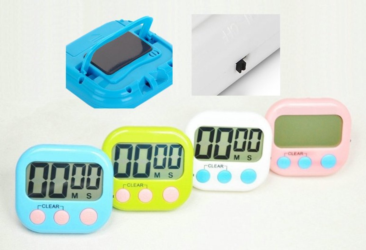 Roppongi | (White) Multifunction Electronic Stopwatch Magnetic Timer ...
