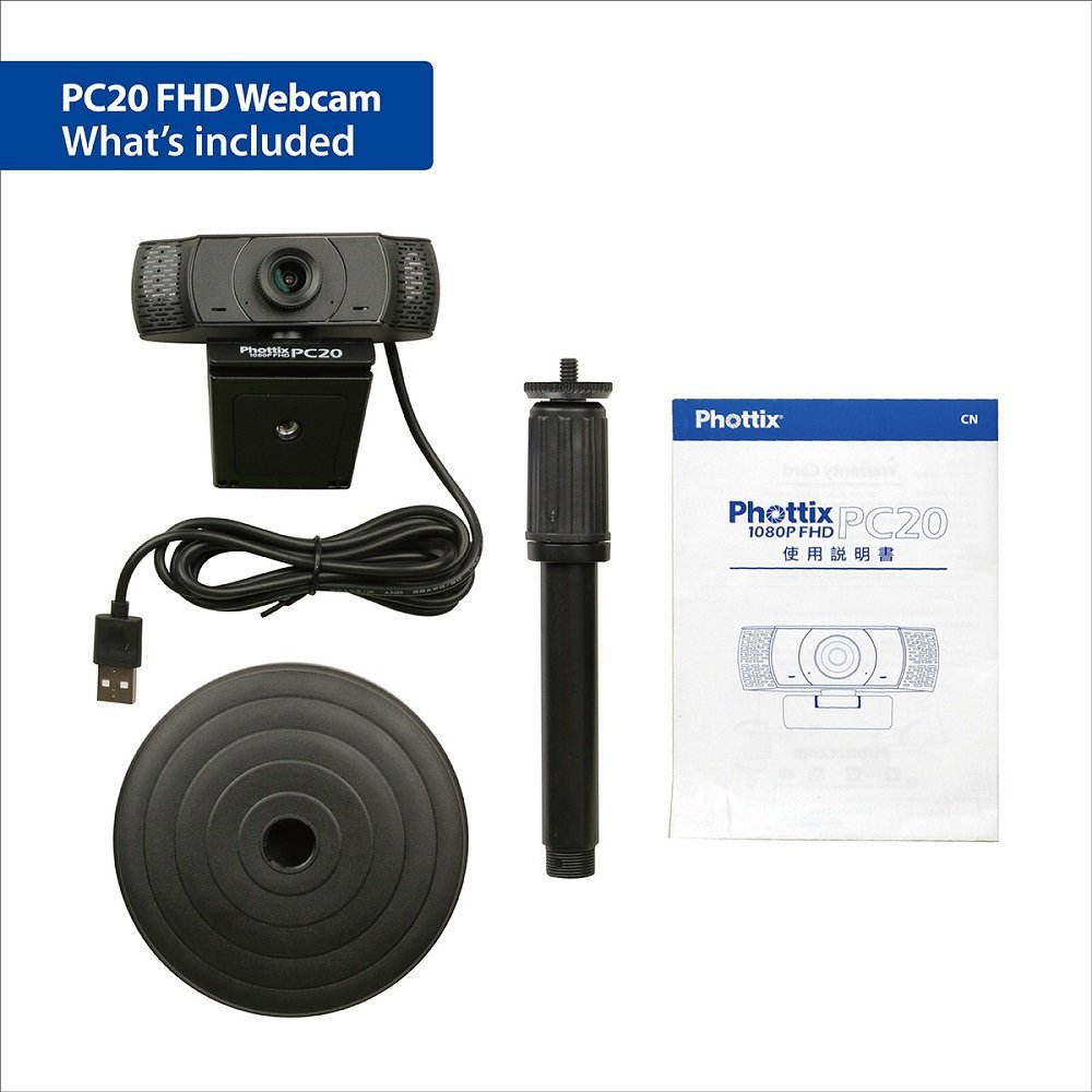 Phottix | PC20 Full HD Webcam w/mic | HKTVmall The Largest HK Shopping ...