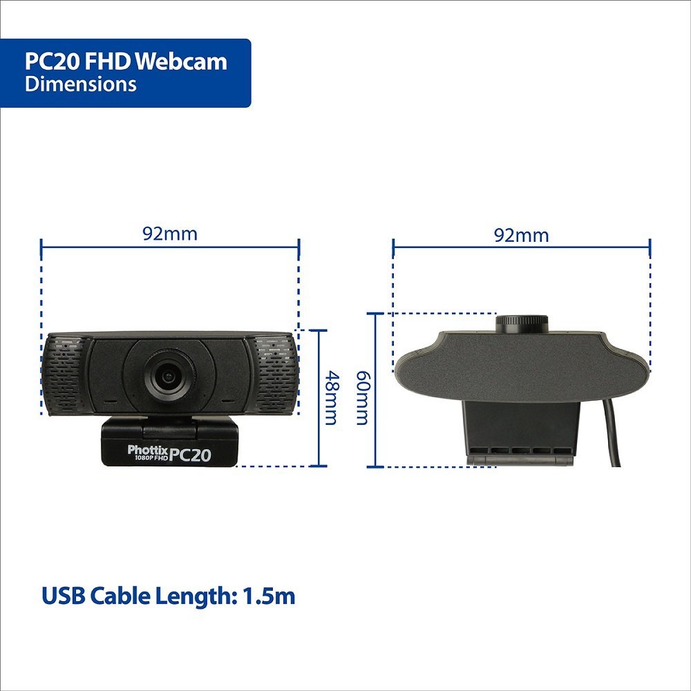 Phottix | PC20 Full HD Webcam w/mic | HKTVmall The Largest HK Shopping ...