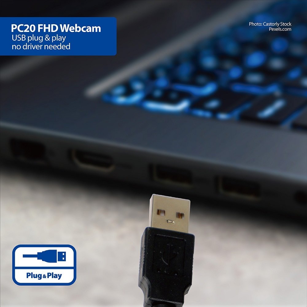 Phottix | PC20 Full HD Webcam w/mic | HKTVmall The Largest HK Shopping ...
