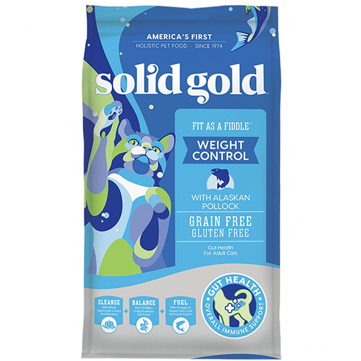 Solid Gold | 無穀物控制體重成貓鱈魚低卡配方3磅 | HKTVmall 香港最大網購平台