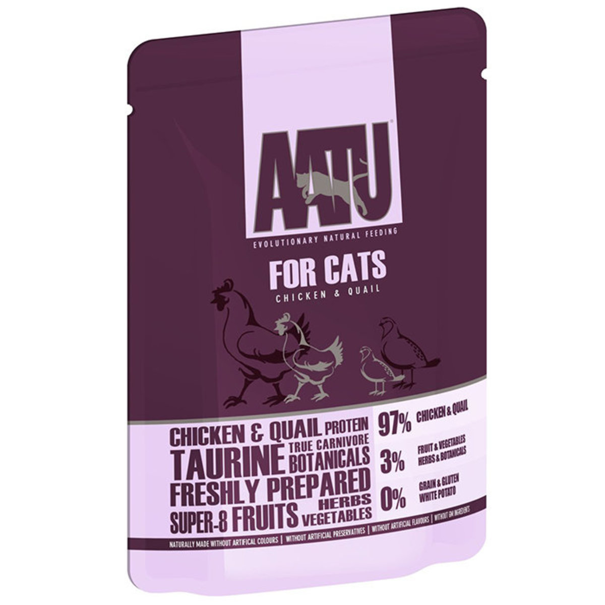 AATU | Chicken & Quail Whole Cat Complete Recipe Pouch Cat Food 85G(新舊 ...