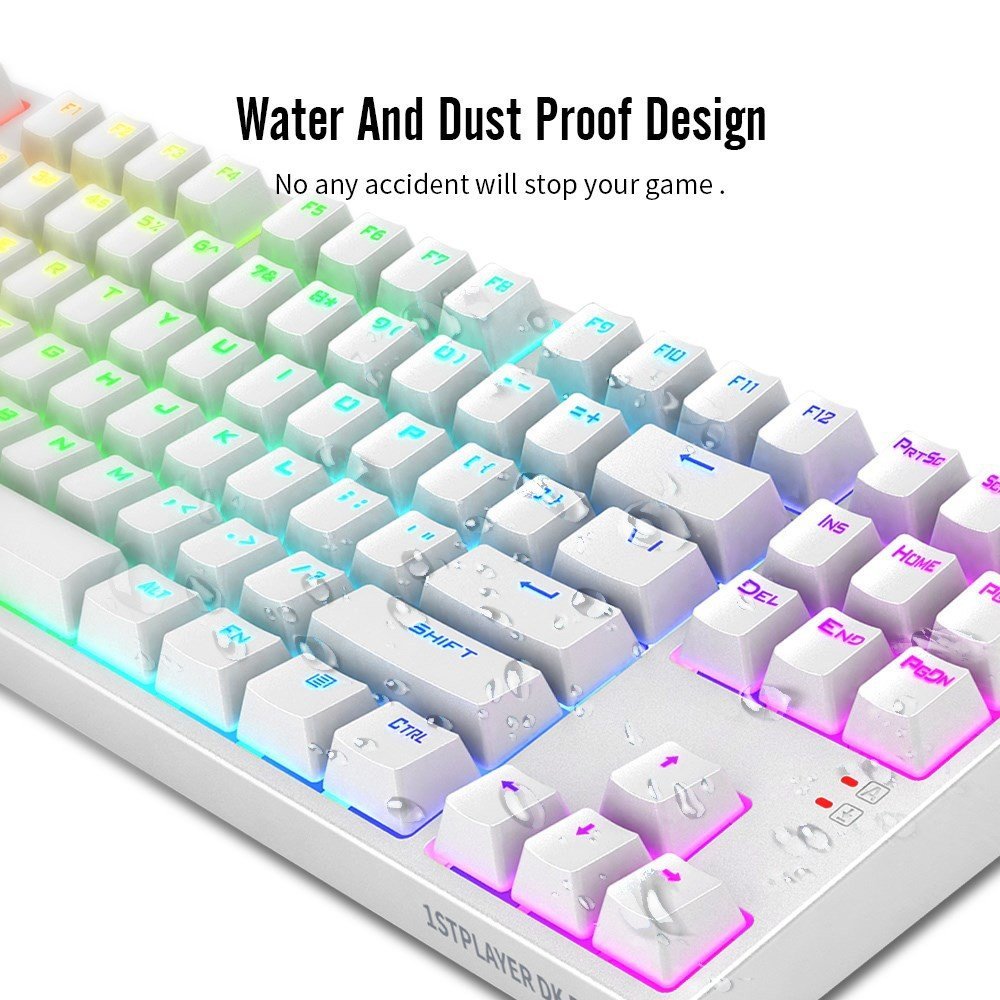 首席玩家 | 1stplayer DK5.0 Lite White Edition 黑軸機械鍵盤 87-Keys RGB Gaming ...