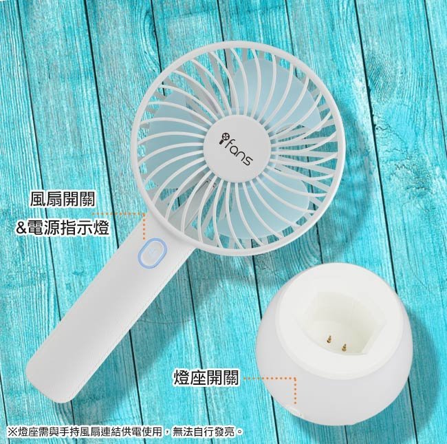 INTOPIC | [台灣品牌] iFans FAN-01 極光手持立式兩用小風扇 [英韓版 熱賣中] 手提風扇 小夜燈 | HKTVmall ...