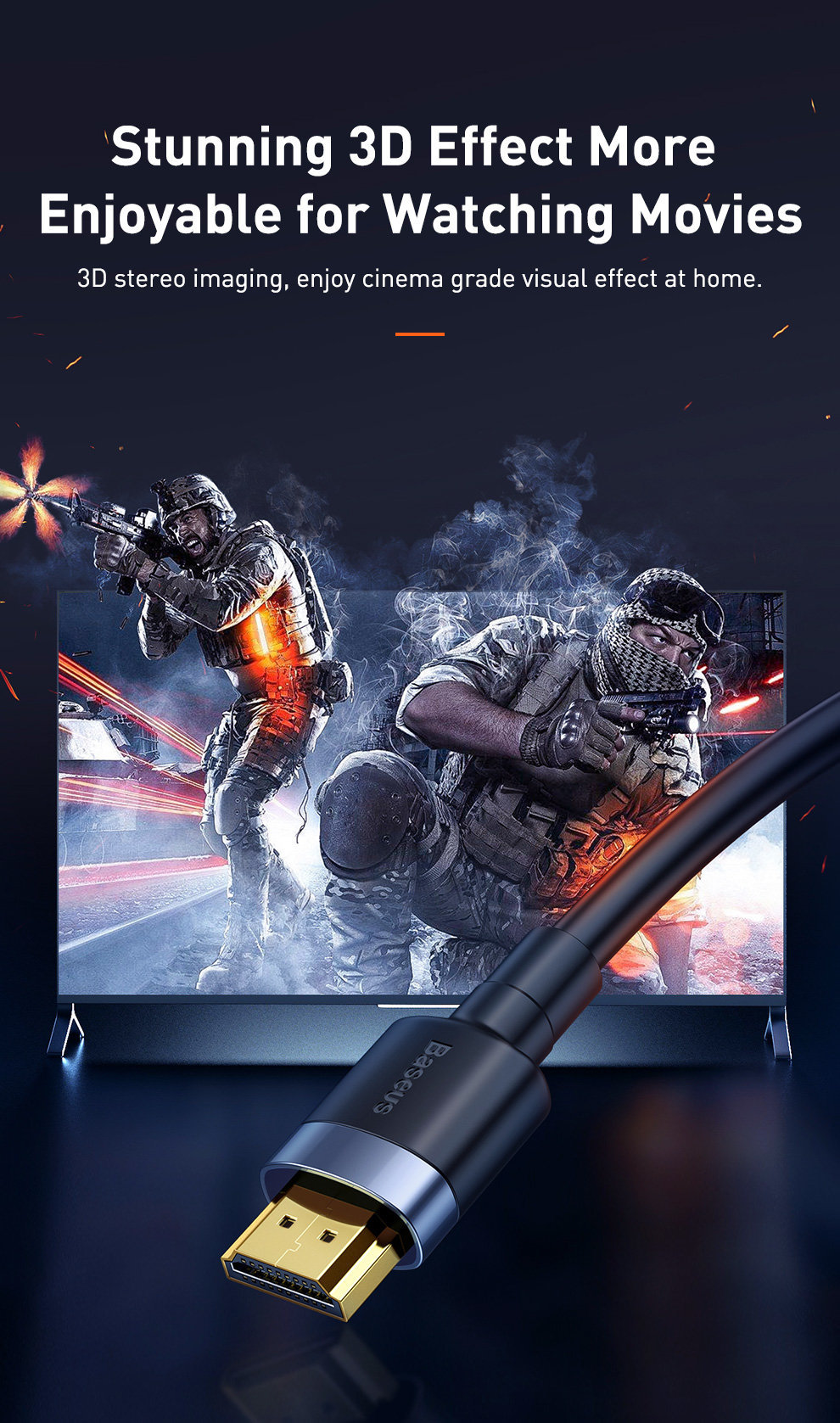 倍思 | 1M HDMI to HDMI 2.0 高速 鋁合金 傳輸線 HD 4K DVD | HKTVmall 香港最大網購平台