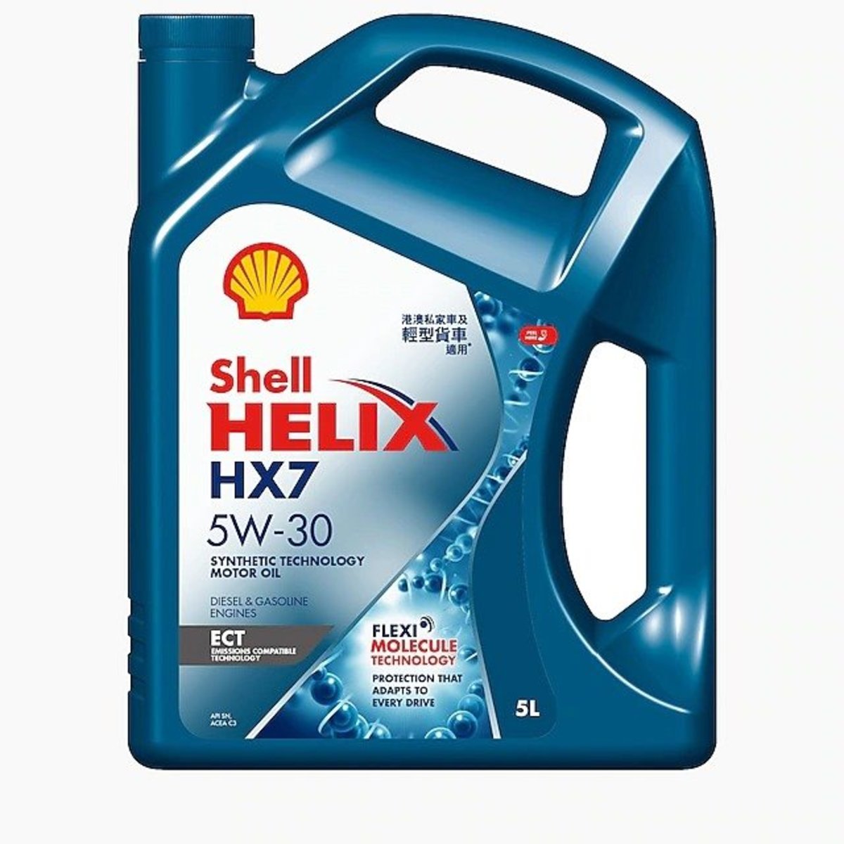 Shell | 蜆殼 HX7 ECT 5W-30 合成機油, 5L（香港行貨） | HKTVmall 香港最大網購平台
