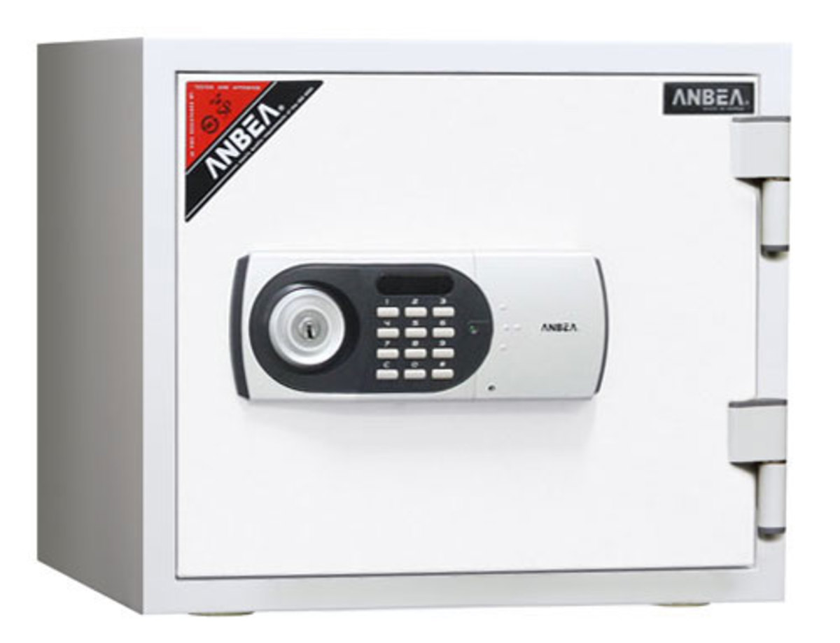 ANBEA | EDL-399W ELECTRONIC FIREPROOF SAFE BOX (WHITE) | Color : White ...