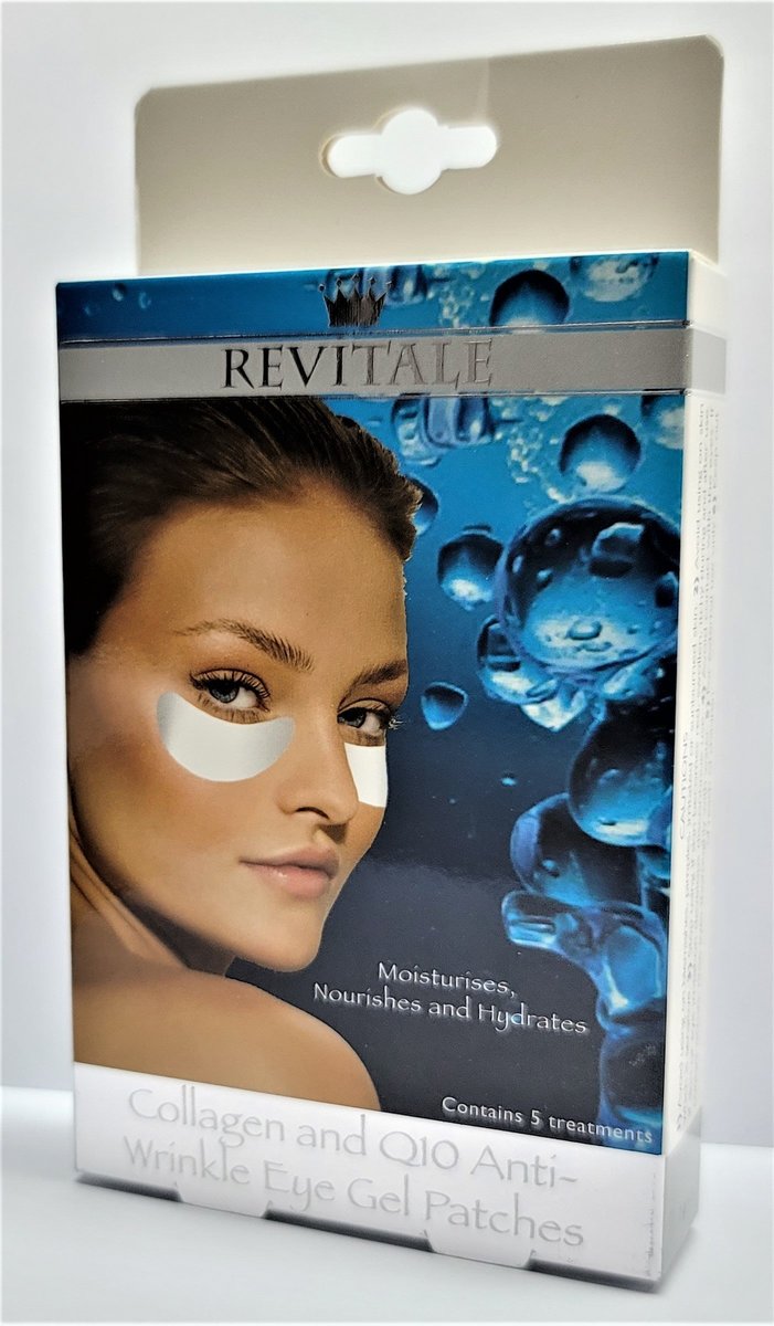 Revitale | COLLAGEN AND Q10 ANTI-WRINKLE EYE GEL PATCHES (5 pairs/UNIT ...