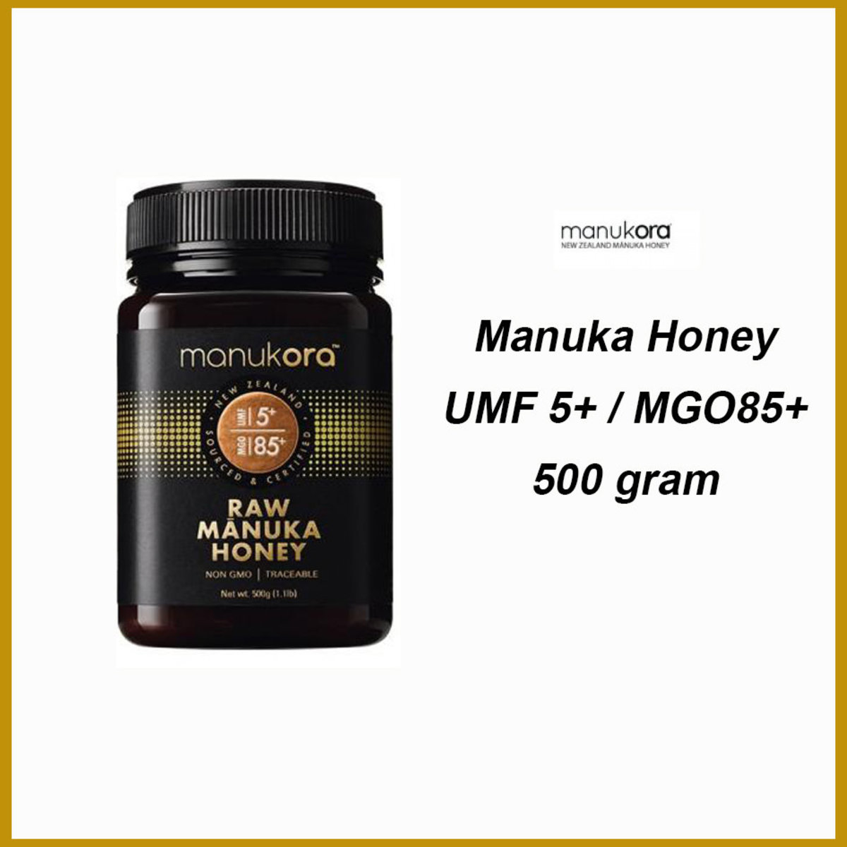 manukora | 【舒緩上呼吸道不適，消炎抗菌增强免疫力滋潤喉嚨】紐西蘭麥蘆卡蜂蜜UMF5+ 500克 (平行進口) | HKTVmall 香港最大網購平台