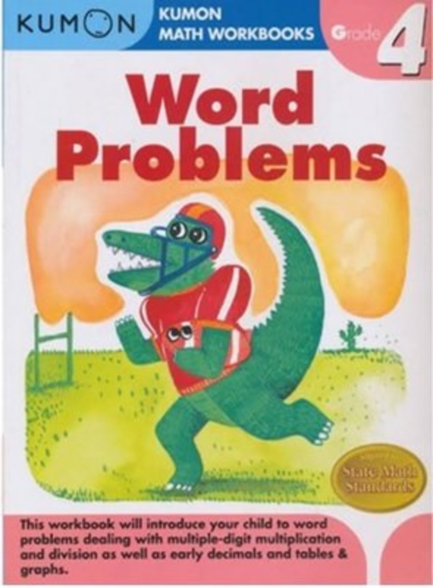 KUMON | Math Workbook - Word Problems (Grade 4) 英文數學練習 | 尺碼 : 4A ...