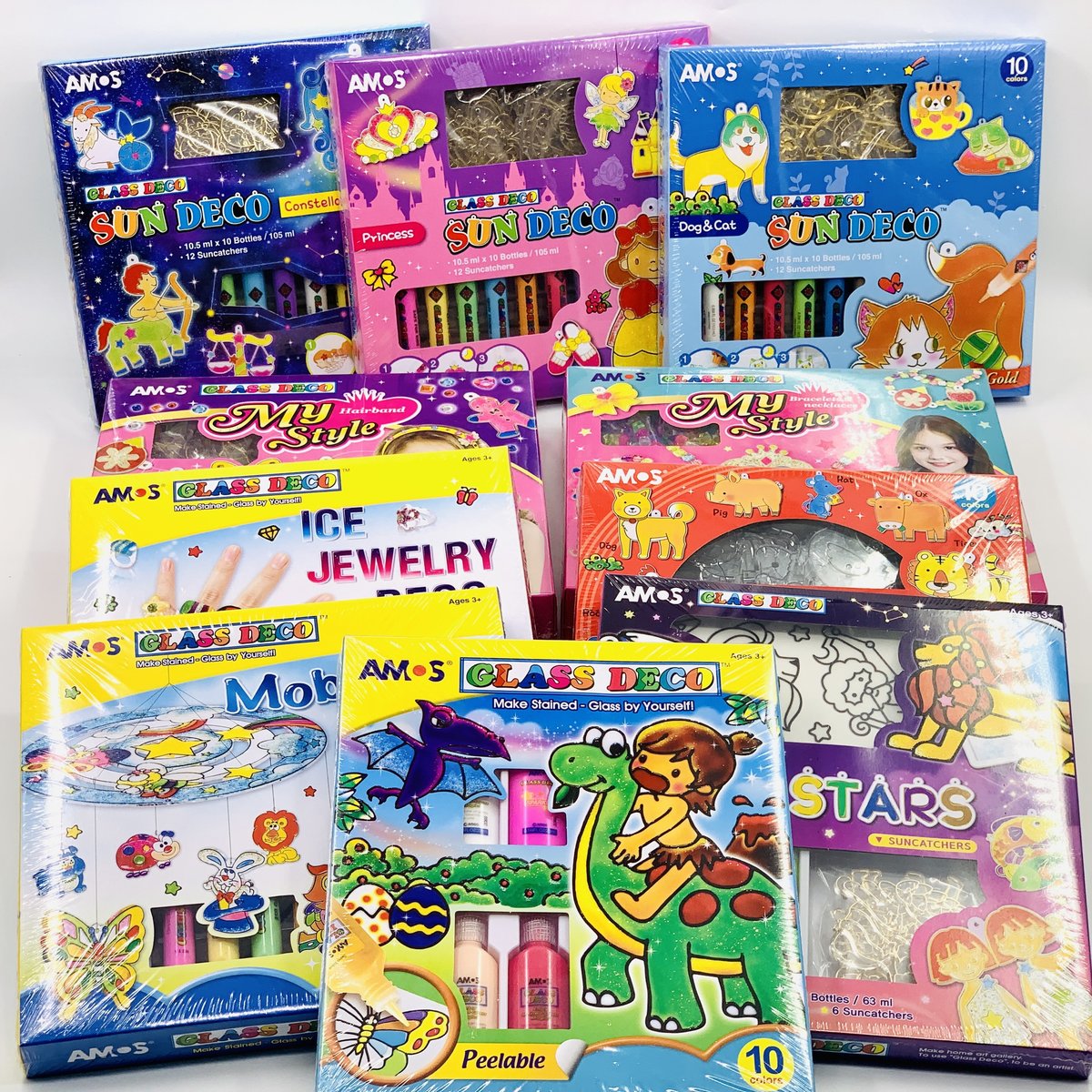 AMOS | Korea AMOS Sun Deco™, Mobile Kit 10.5ml x 10 Colours (Big Box ...