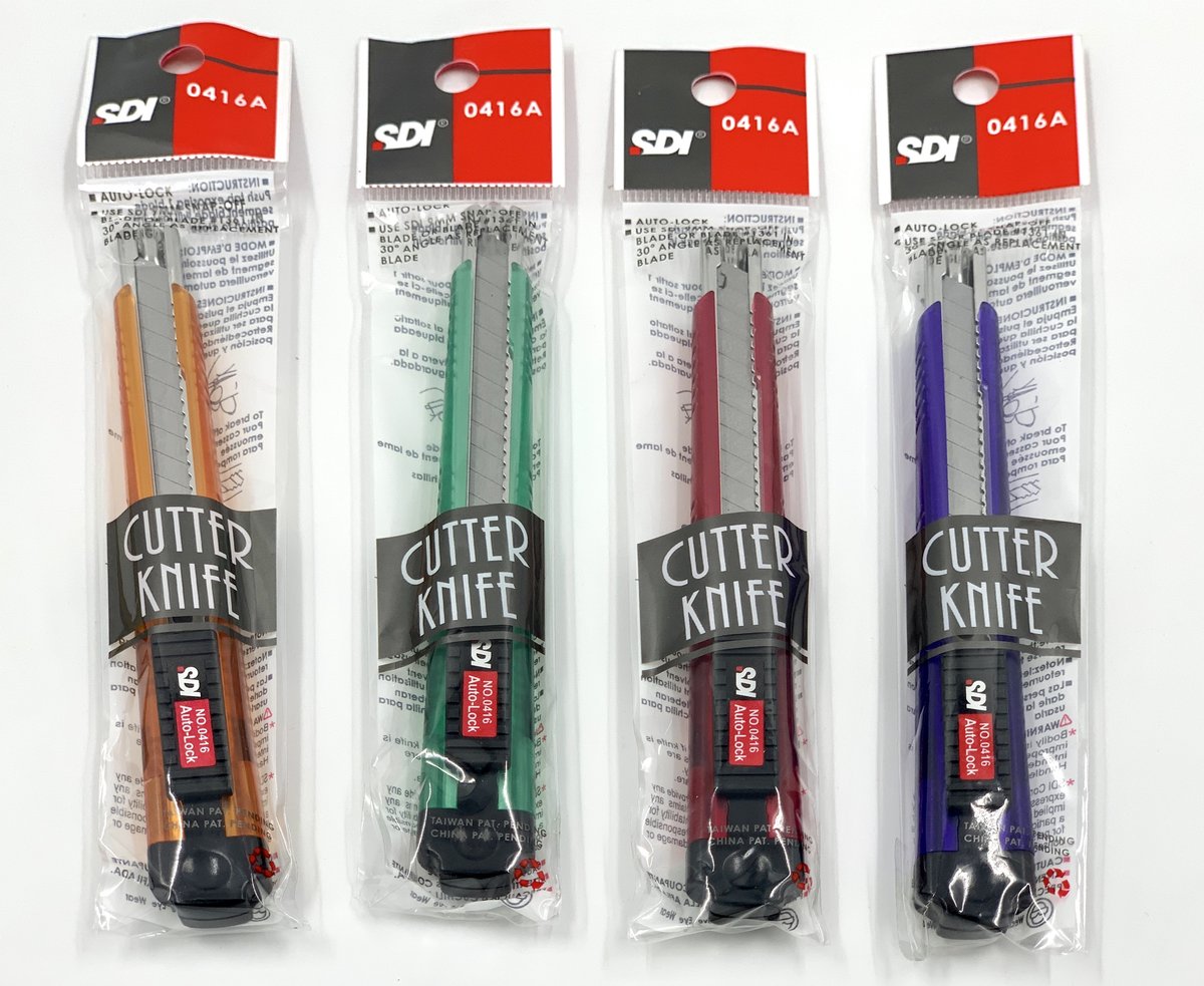 SDI | 0416A│透明小美工刀 (綠色) 鎅刀 | 顏色 : 綠色 | HKTVmall 香港最大網購平台
