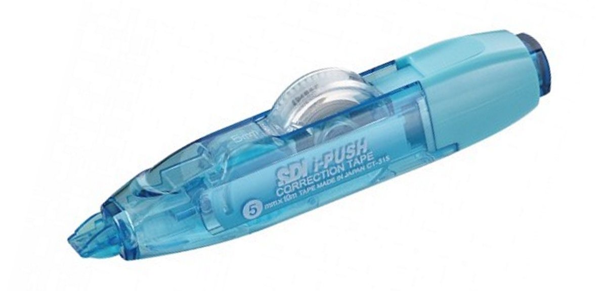 SDI | CT-315R i-PUSH Correction Refill 5mm x 10M - 24 refills (Blue ...
