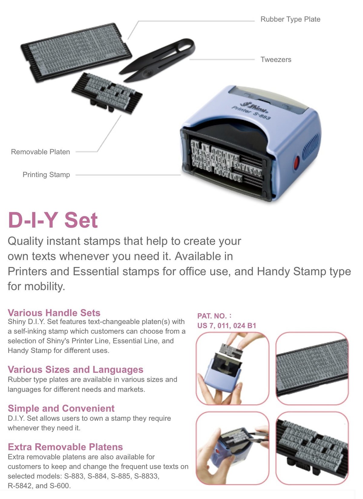 Shiny | 台灣 Shiny® S-400-7B 4mm印章印台芯, 藍色《香港行貨》 | 顏色 : 藍色 | HKTVmall 香港最大網購平台