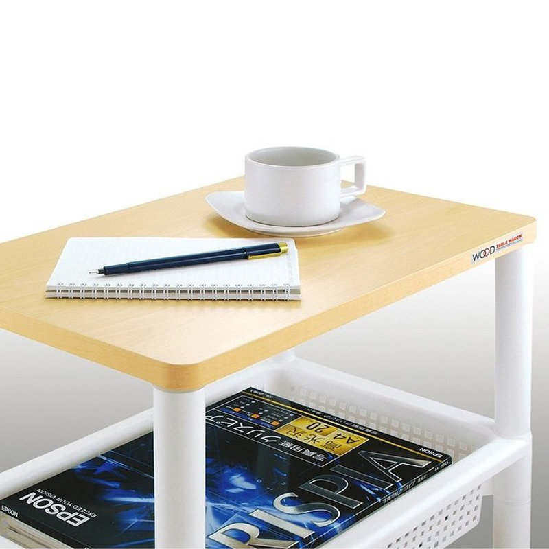 FUDOGIKEN | 3段活動式儲物几 儲物車收納架連頂部木桌 手推桌車 有轆組合層架[日本製] | HKTVmall 香港最大網購平台