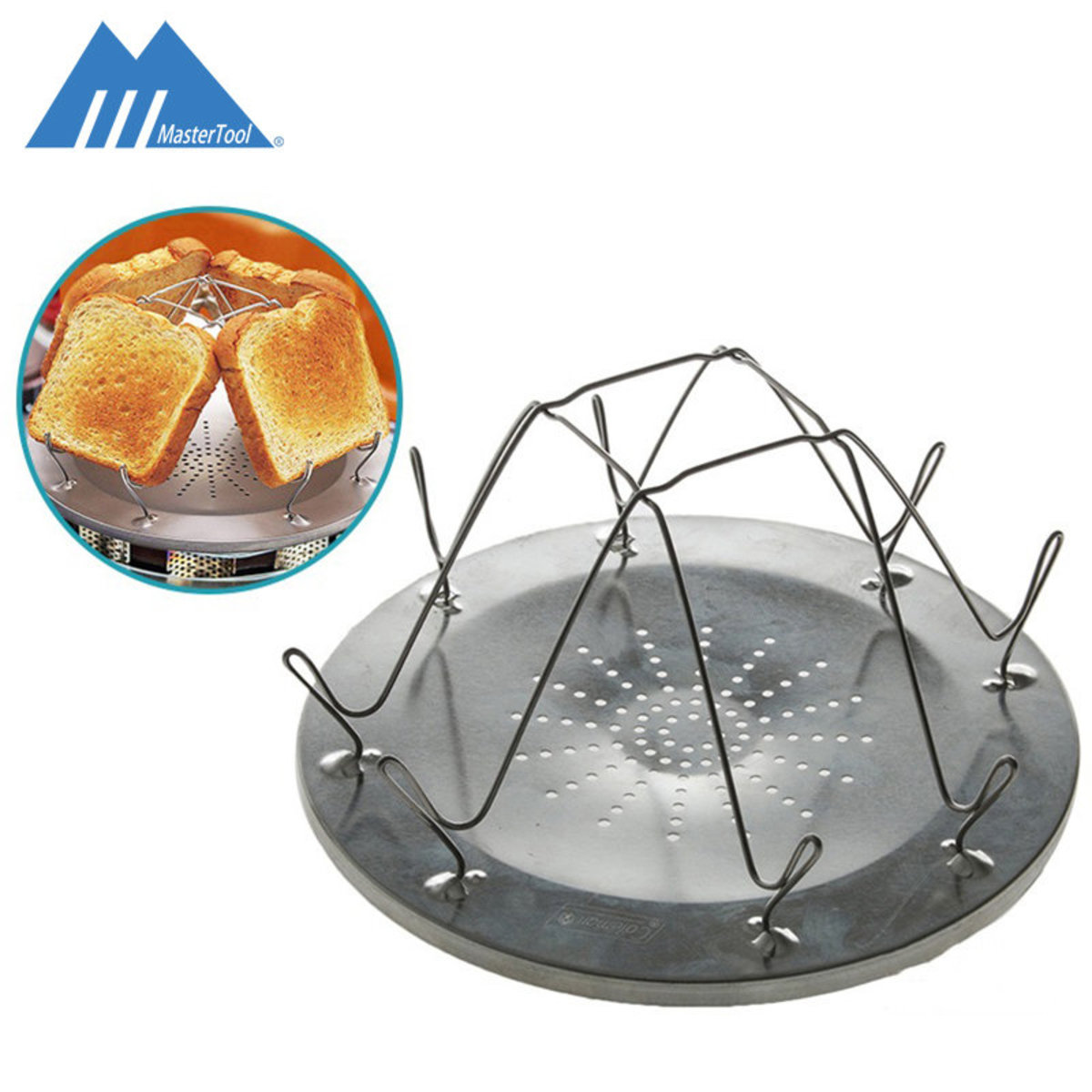 MasterTool | 折疊式露營爐烤麵包架托盤，圓形不銹鋼烤架 (家用可以) | HKTVmall 香港最大網購平台