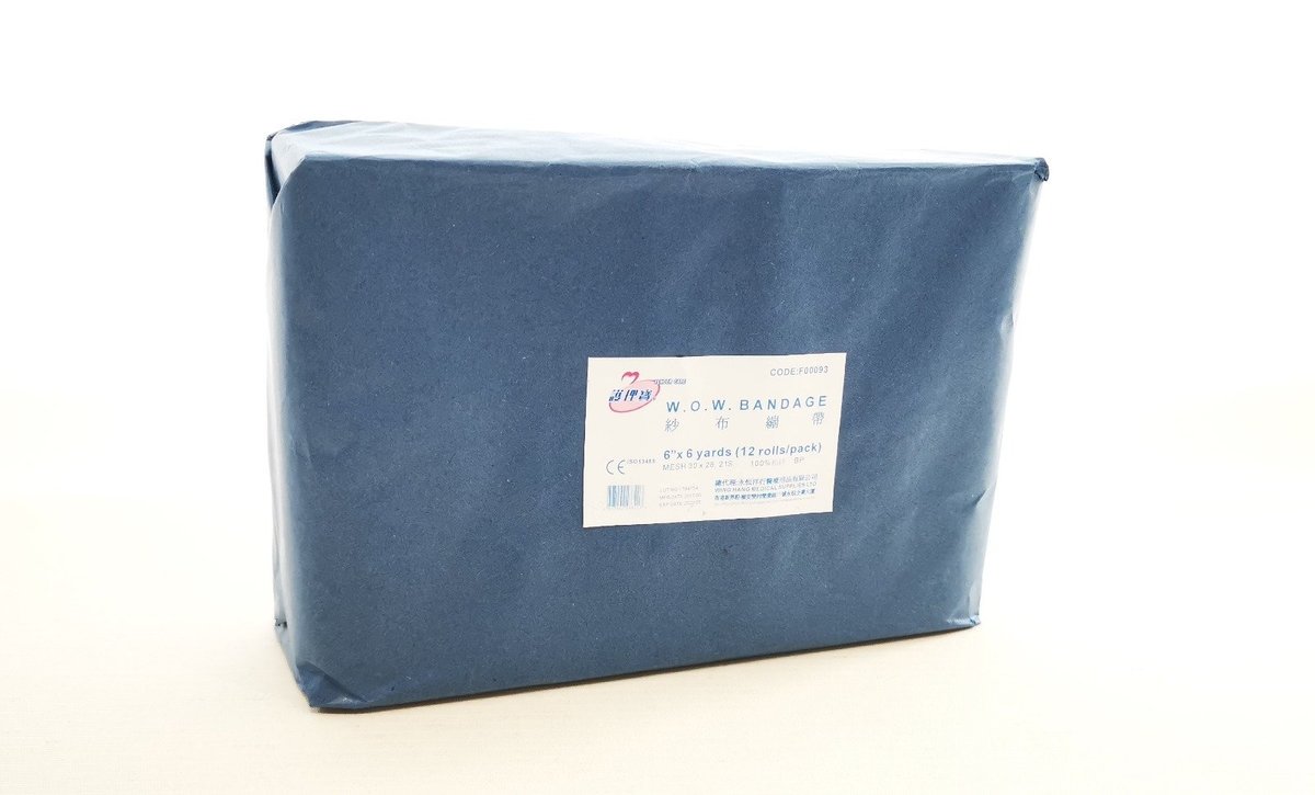 護理寶 | 紗布繃帶 6X6碼 (MESH 30X28,21'S) 1打/包 | 尺碼 : 6 x 6碼 | HKTVmall 香港最大網購平台