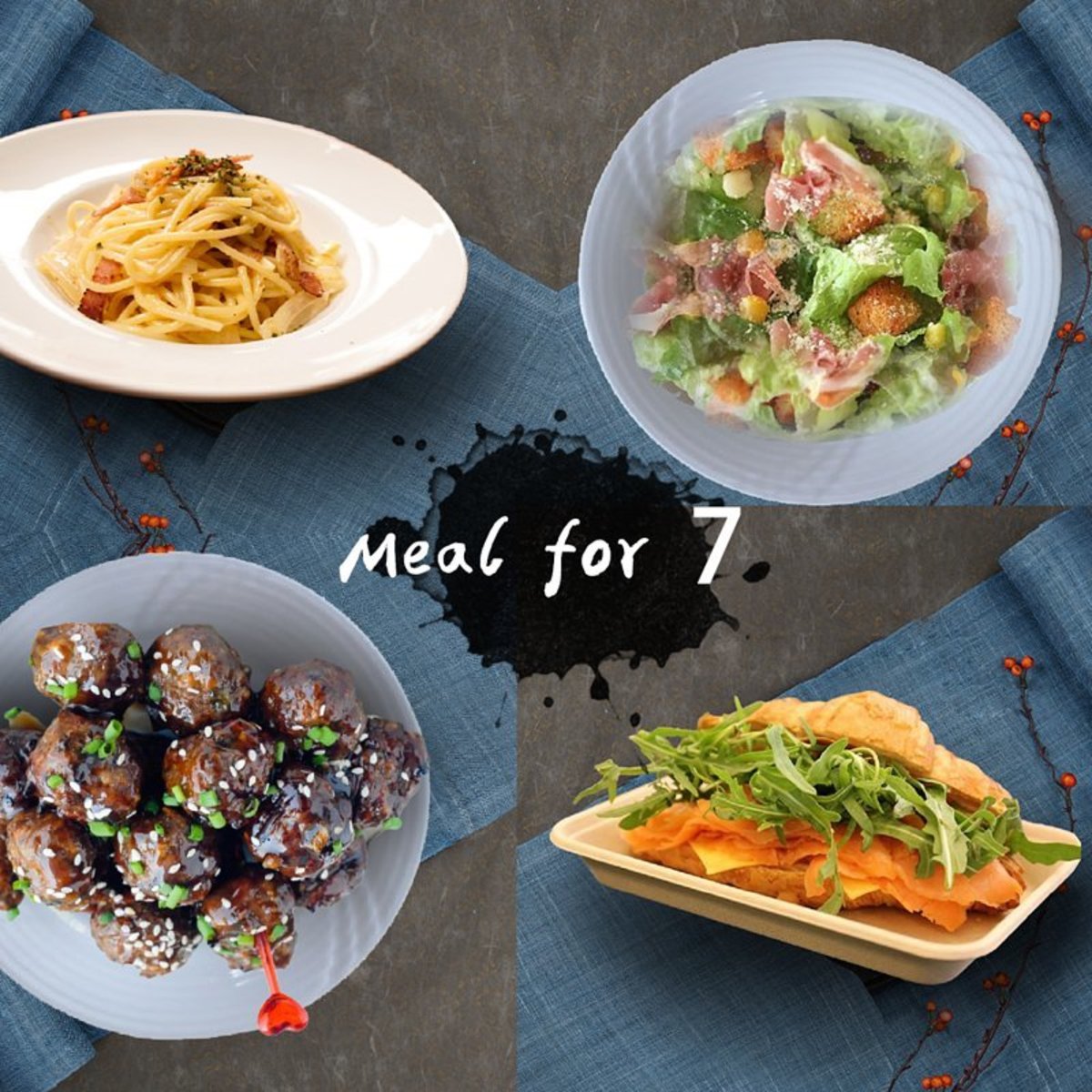 80s Catering | 1 份 - 7 人豐盛美食到會套餐 | 人數 : 7 人 | HKTVmall 香港最大網購平台