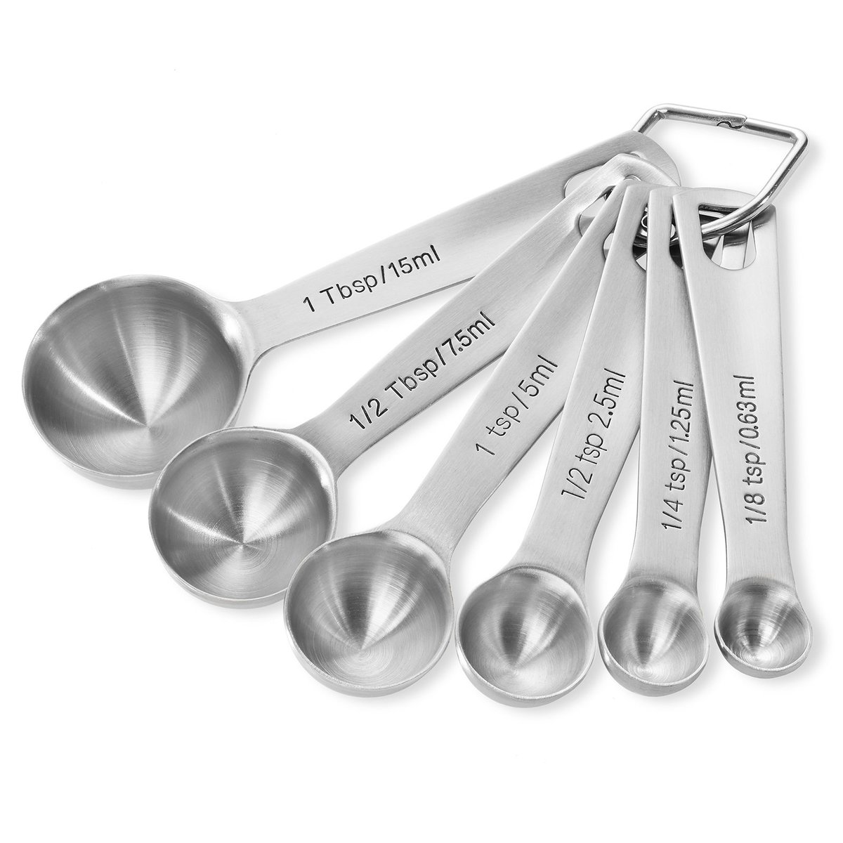 日本熱銷 | 6P Stainless Steel Measuring Spoons, Set of 6 for Dry Spices and ...