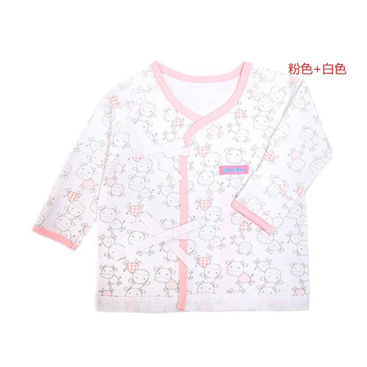 Wing Ko Kids | GREEN BEBE-韓國新生兒初生底衫和尚袍-G (紅色星星)(多色選擇) | 顏色 : 白/紅色 ...