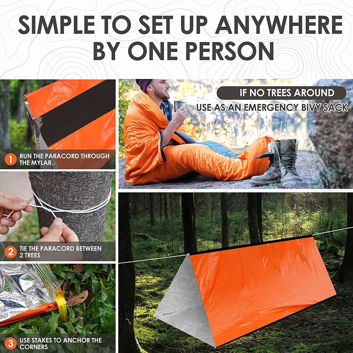 Start Point | Life Tent Emergency Survival Shelter – 2 Person Emergency ...
