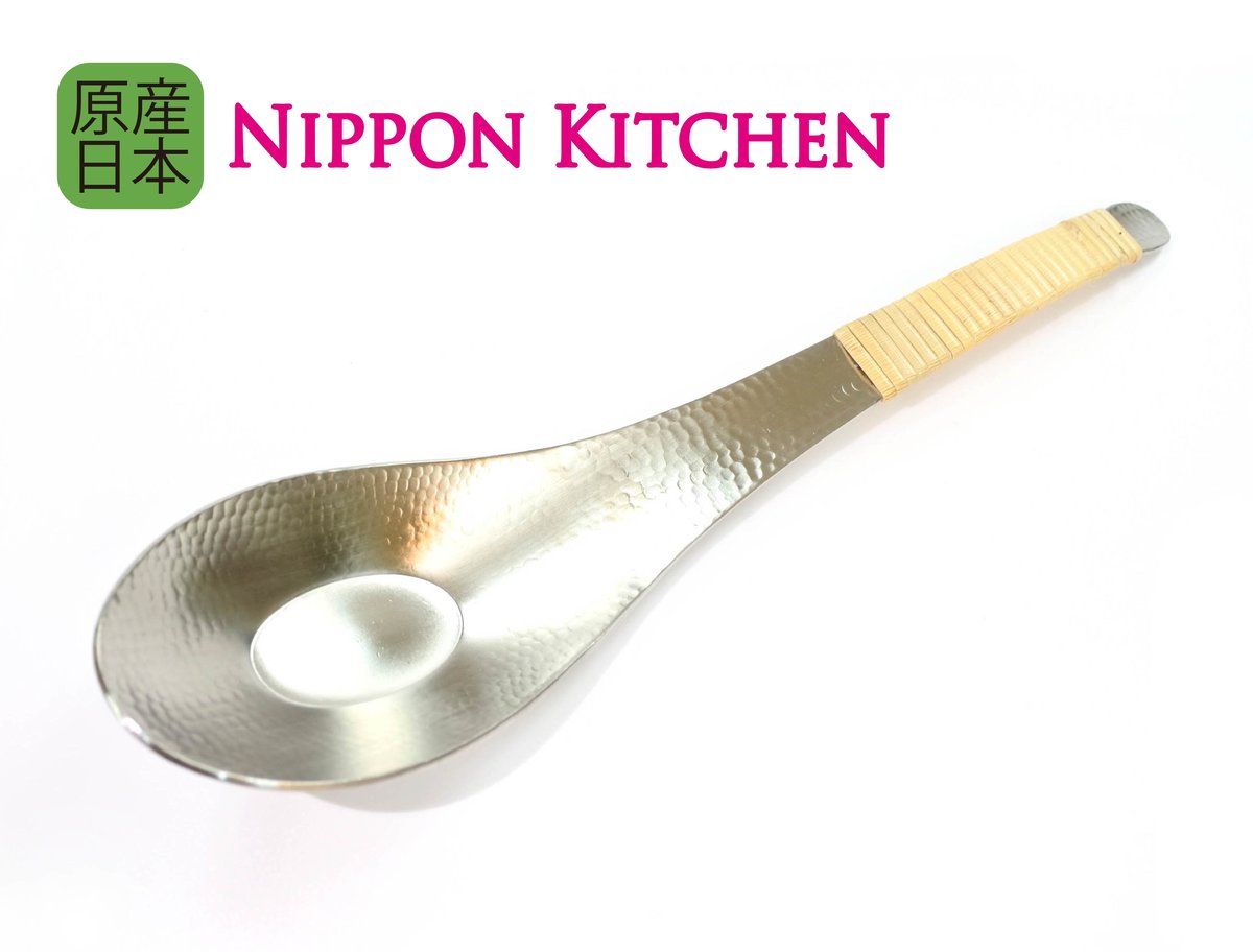 吉川 | 日本製高級槌鉬不鏽鋼火鍋湯匙(卷藤手柄) (吉川官方正規品)《NIPPON KITCHEN》 (平行進口) | 尺碼 : LL ...