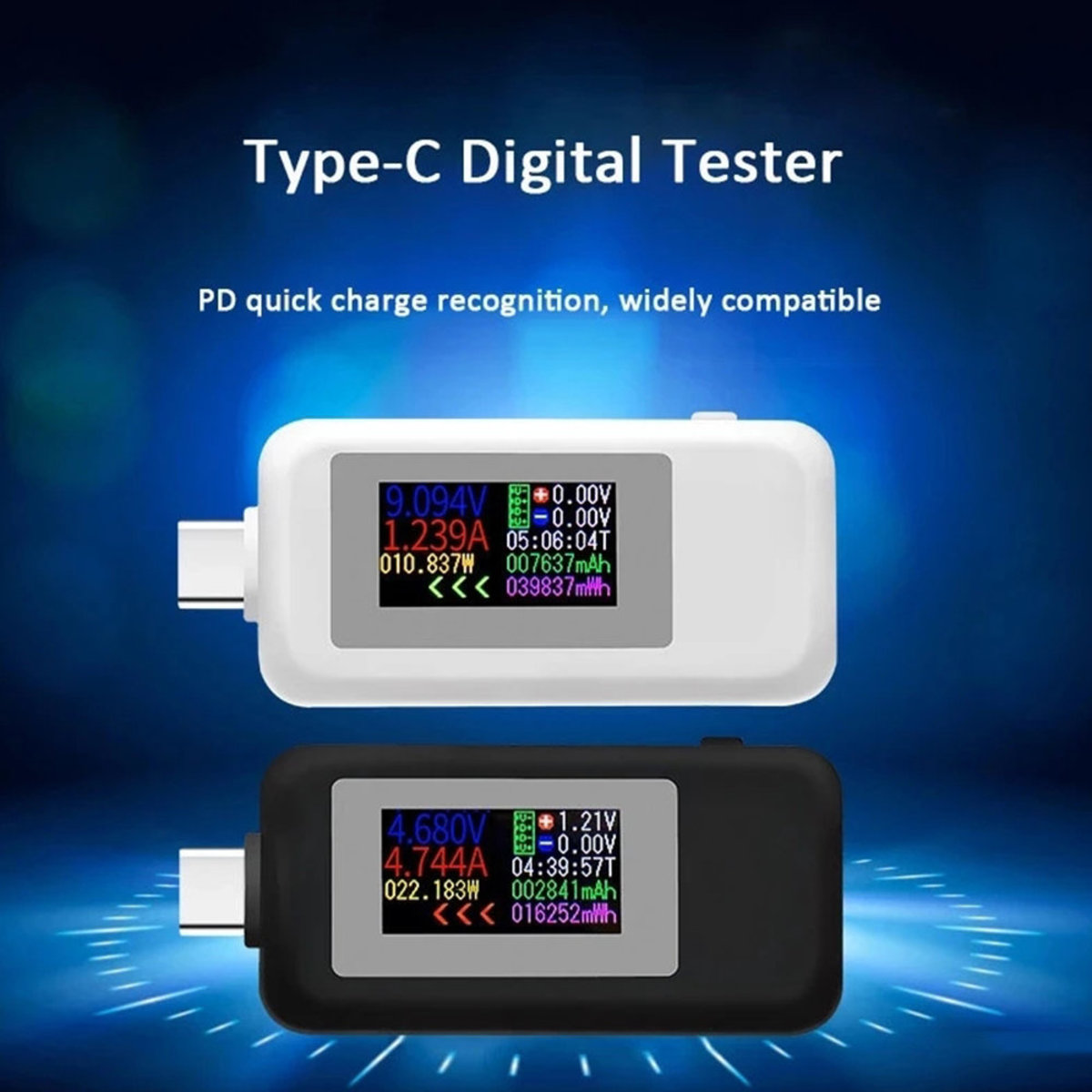 Tuenmall | Type-C Power Tester Voltage Current Capacity Meter ...