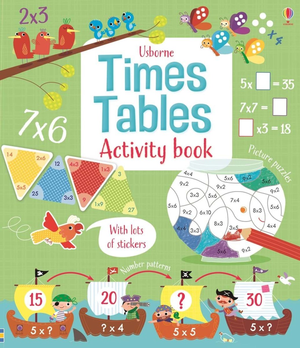 USBORNE | Times Tables Activity Book | 趣味乘數活動 2x 至 12x | 含解謎遊戲 ...