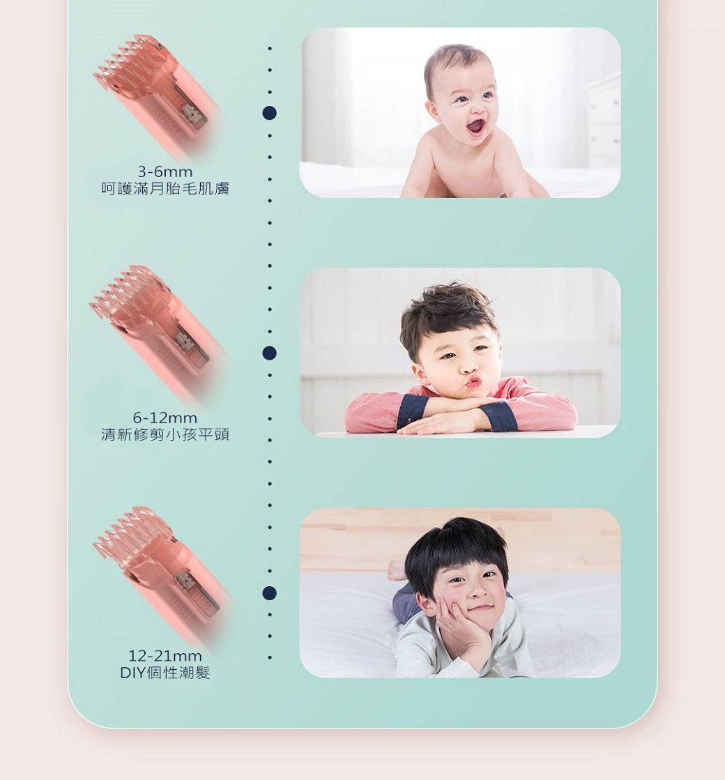小米 | ENCHEN 映趣 YOYO 理髮器 (粉紅色) (兒童理髮器|剪髮器|BB理髮器|胎毛理髮器)- 平行進口 | 顏色 : 粉紅色 ...