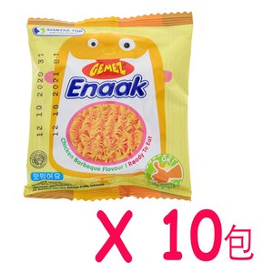 GEMEZ Enaak | 10小包 印尼 小雞 BBQ 鷄味 點心脆麵 （韓國版）(16g X 10小包)（平行進口） | HKTVmall ...