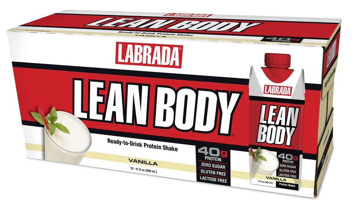 LABRADA | Lean Body RTD - Protein Shakes 500ml x 12pack (Vanilla ...