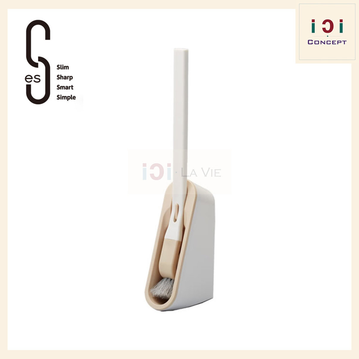 iCi Concept | ES Slim 極纖巧廁所刷 - 連座 (杏色) | 顏色 : 杏色 | HKTVmall 香港最大網購平台
