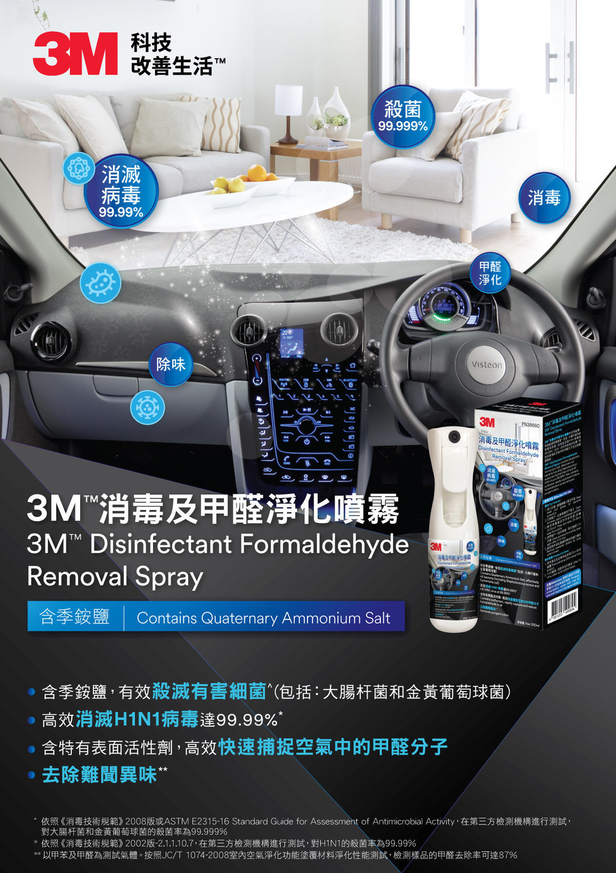 3M | PN38660 消毒及甲醛淨化噴霧, 200ML | HKTVmall 香港最大網購平台