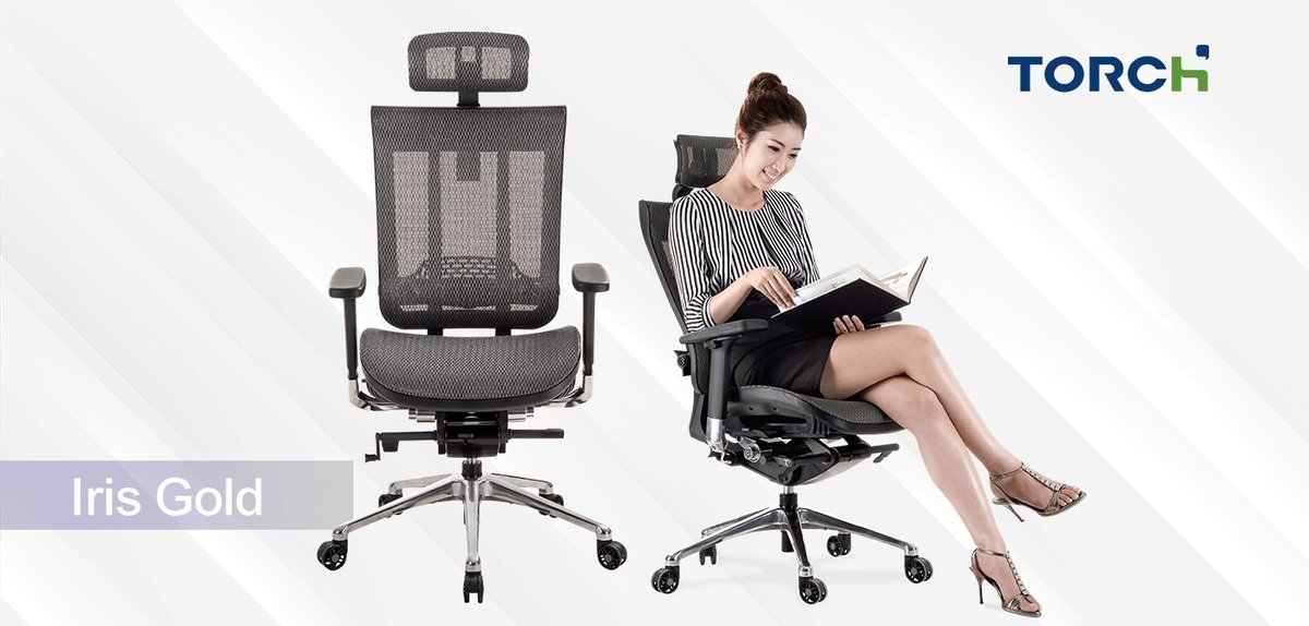 Torch | Iris Gold Ergonomic Chair | HKTVmall The Largest HK Shopping ...
