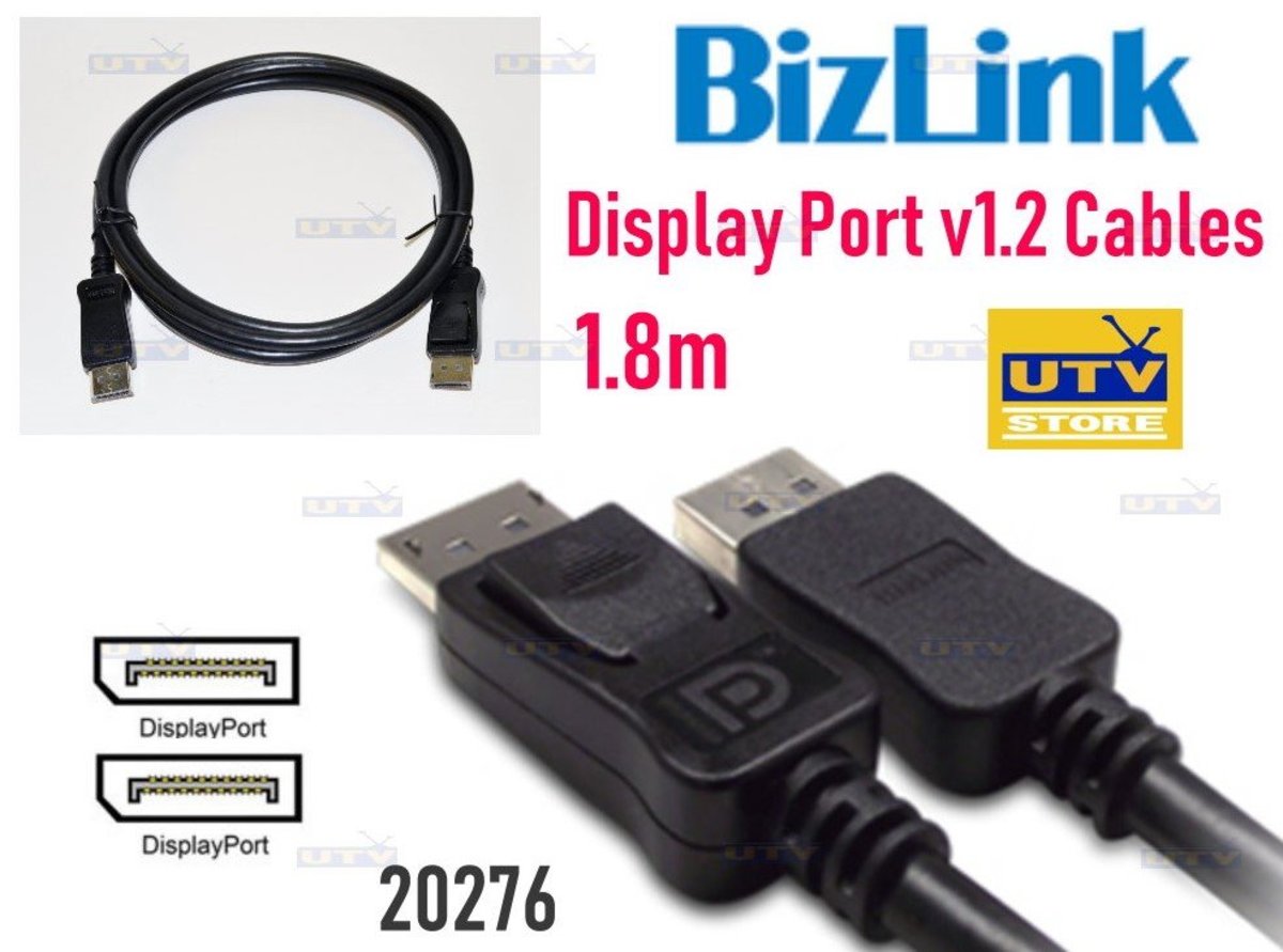 OTHER | BIZLINK DISPLAYPORT Cable 20276 Male to male TV/Monitor Cable ...