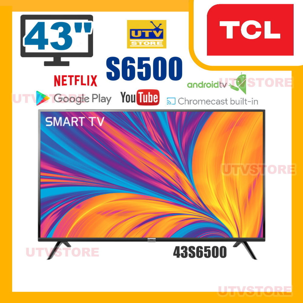 TCL | 43S6500 43 Android™系統 Google Play | Dolby Audio HD高清智能電視 ...